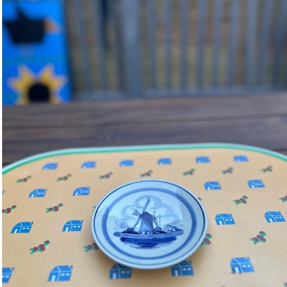 Wall Decor | Vintage Delft Holland Blue Windmill Wall Plate 425 Hand ...